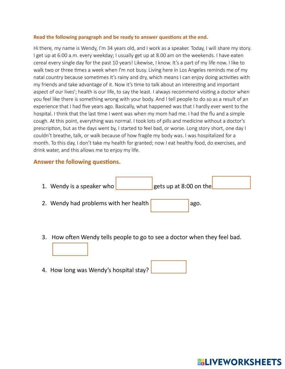 Frequency time expressions | Live Worksheets