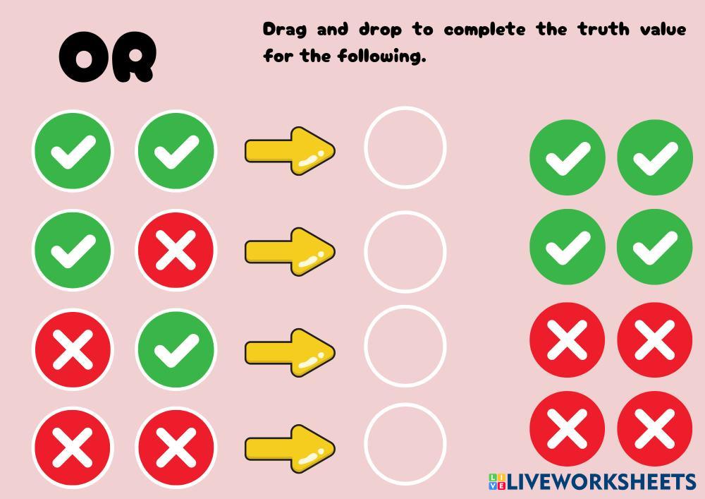 truth value | Live Worksheets