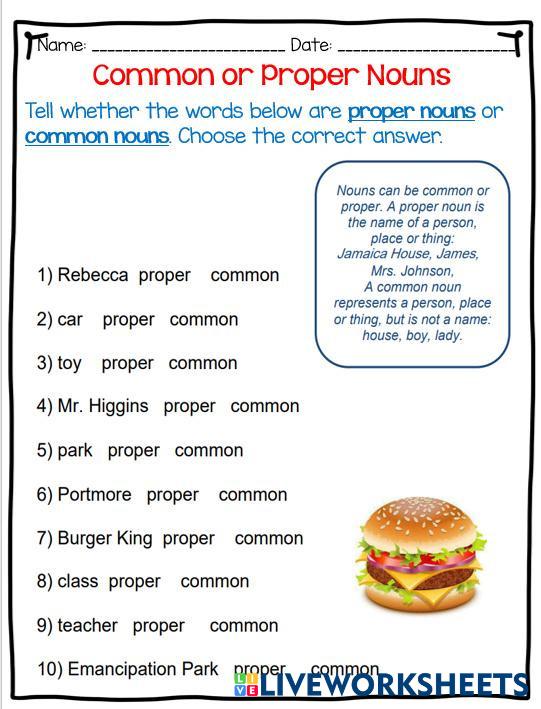 Common and Prop… | Free Interactive Worksheets | 7671852