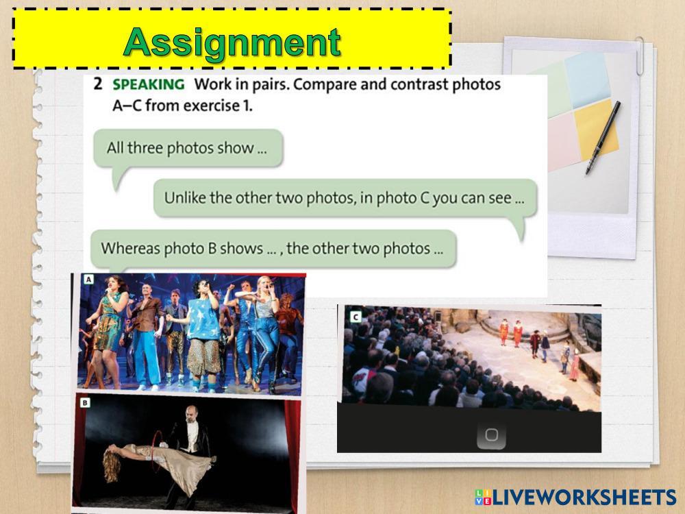 Photo comparison | Live Worksheets