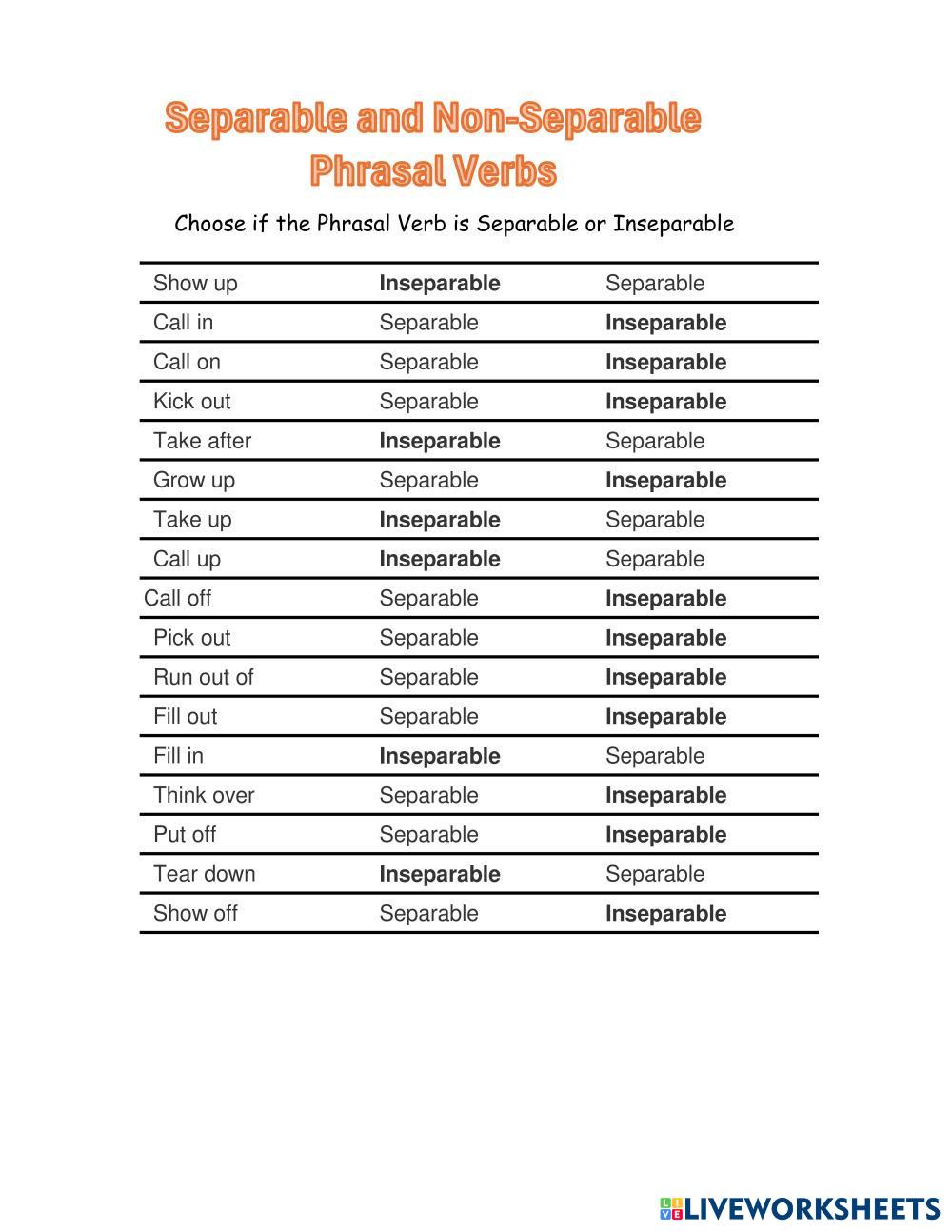 Separable and N… | Free Interactive Worksheets | 7672750