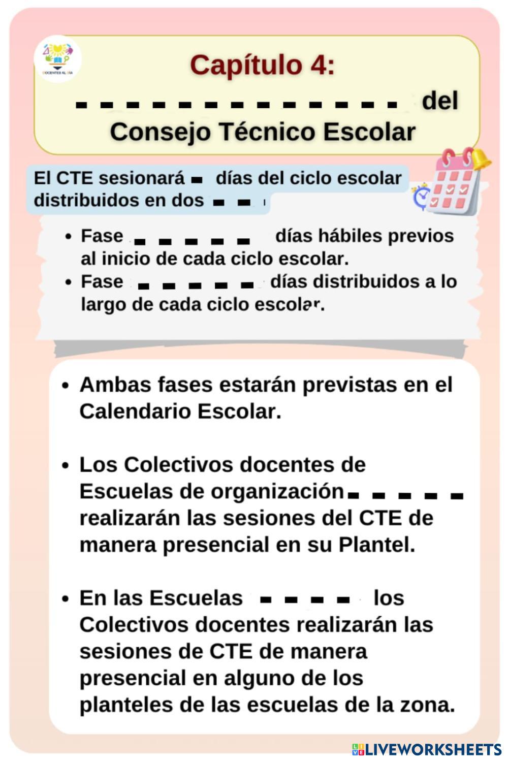 CTE | Live Worksheets