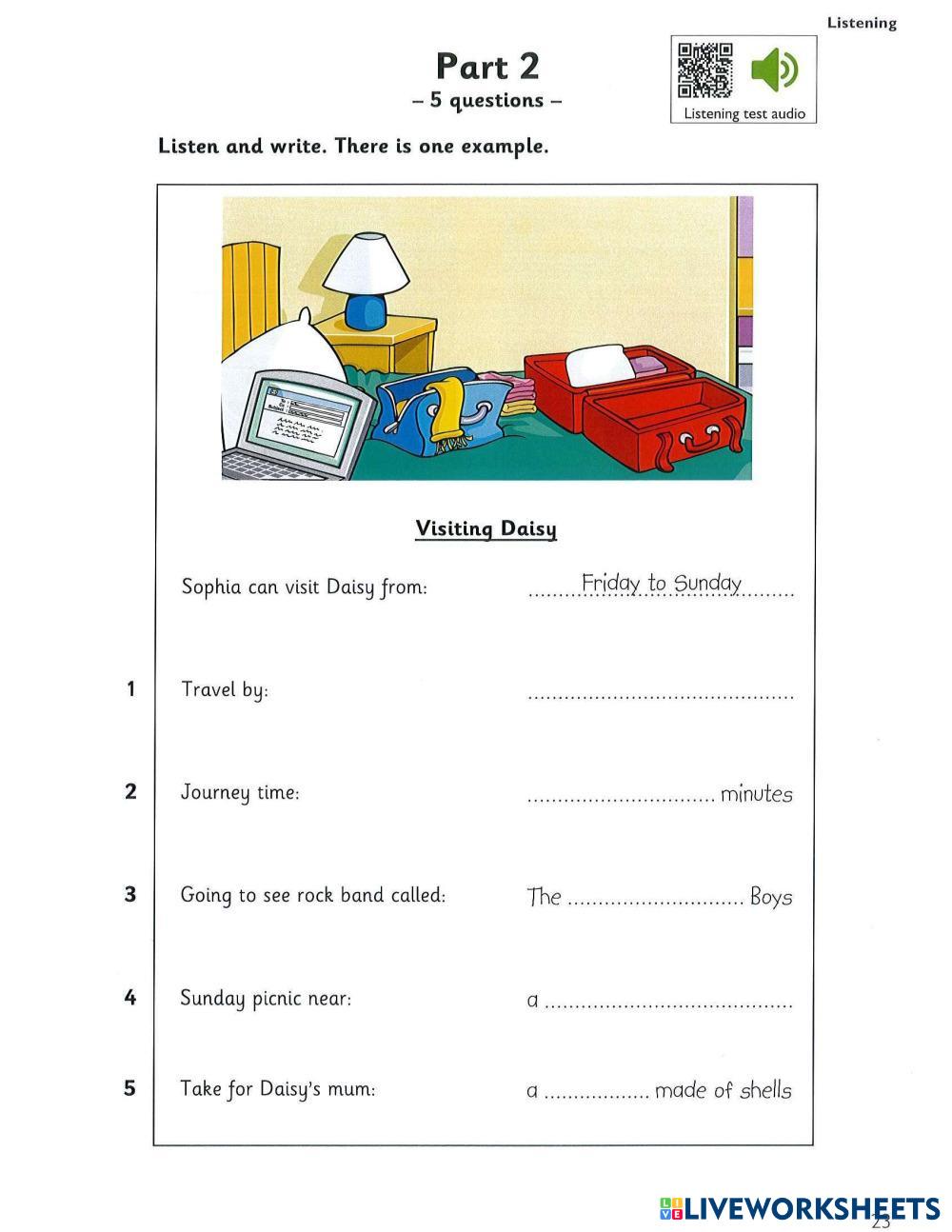 FLYERS 4 - TES… | Free Interactive Worksheets | 7673288