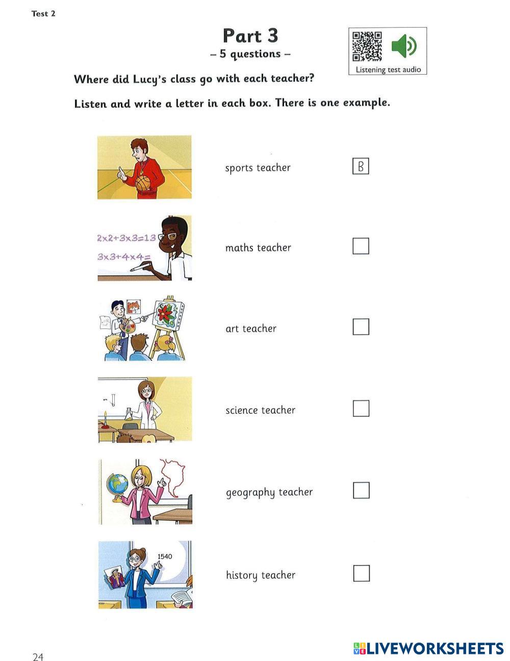 FLYERS 4 - TES… | Free Interactive Worksheets | 7673288