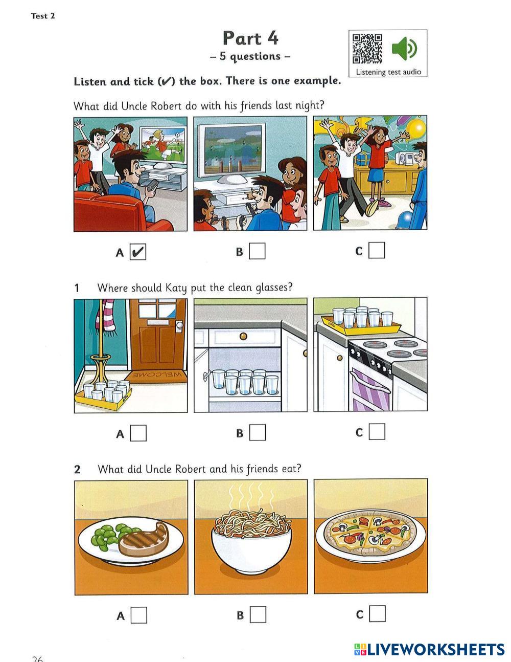 FLYERS 4 - TES… | Free Interactive Worksheets | 7673288