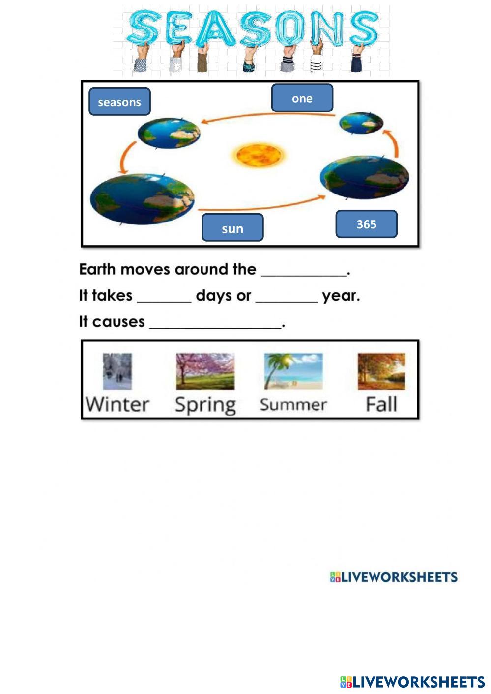 Seasons | Live Worksheets