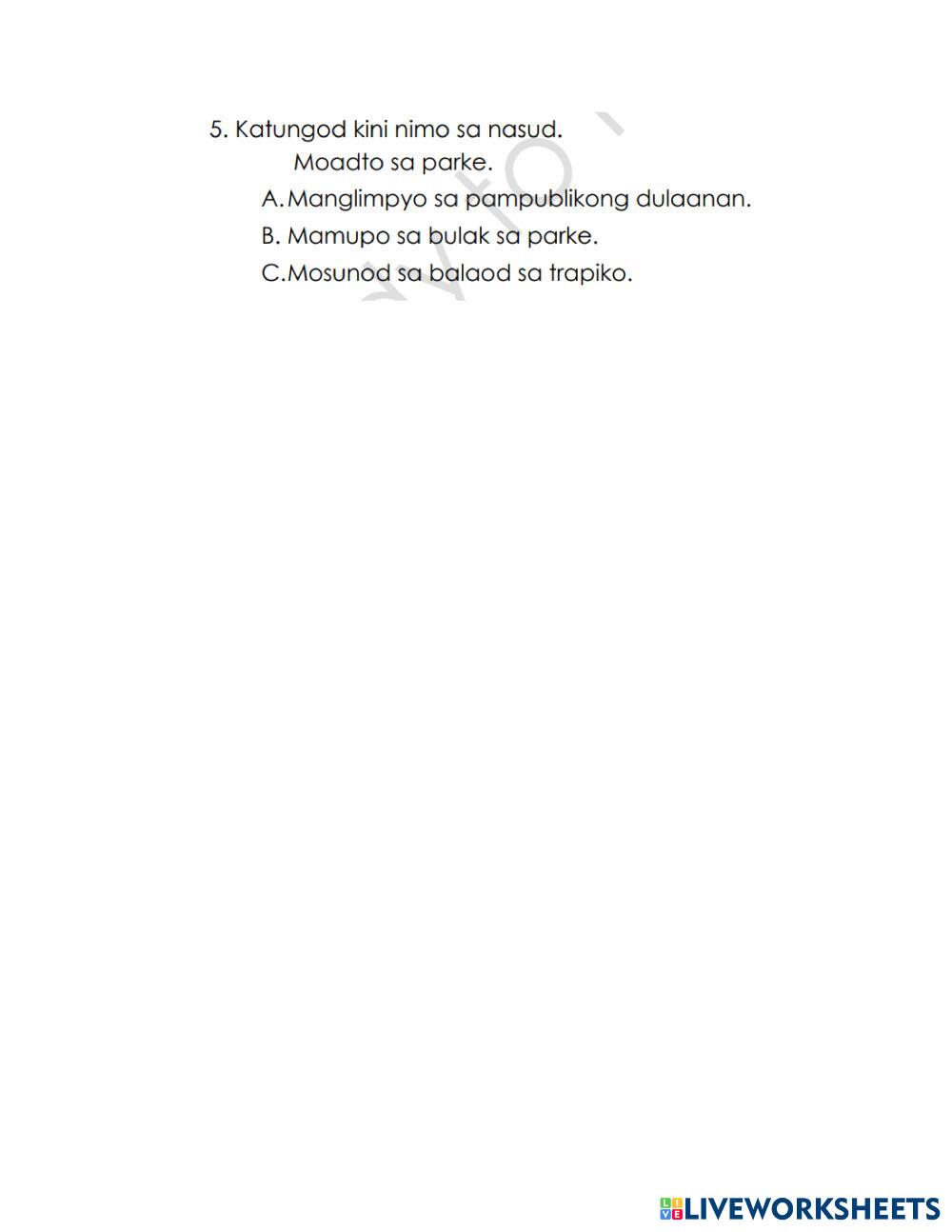 AP 2 4QM3 - Mga… | Free Interactive Worksheets | 7673306