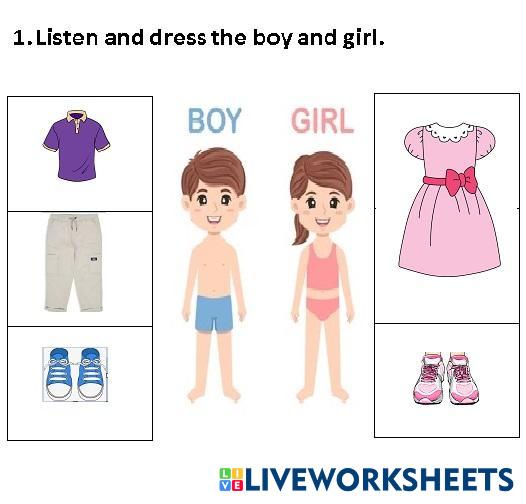 Clothes | Live Worksheets