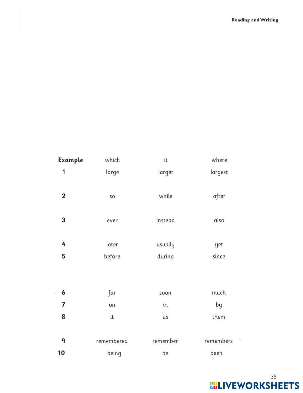 FLYERS 4 TEST 2 READING PART 4 | Live Worksheets