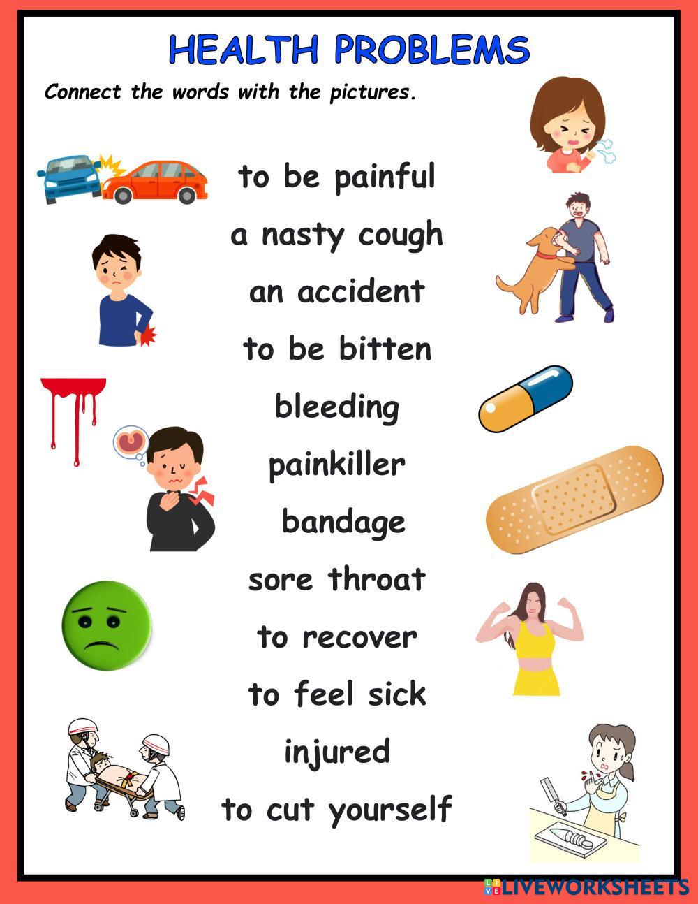 Health Problems… | Free Interactive Worksheets | 7673925