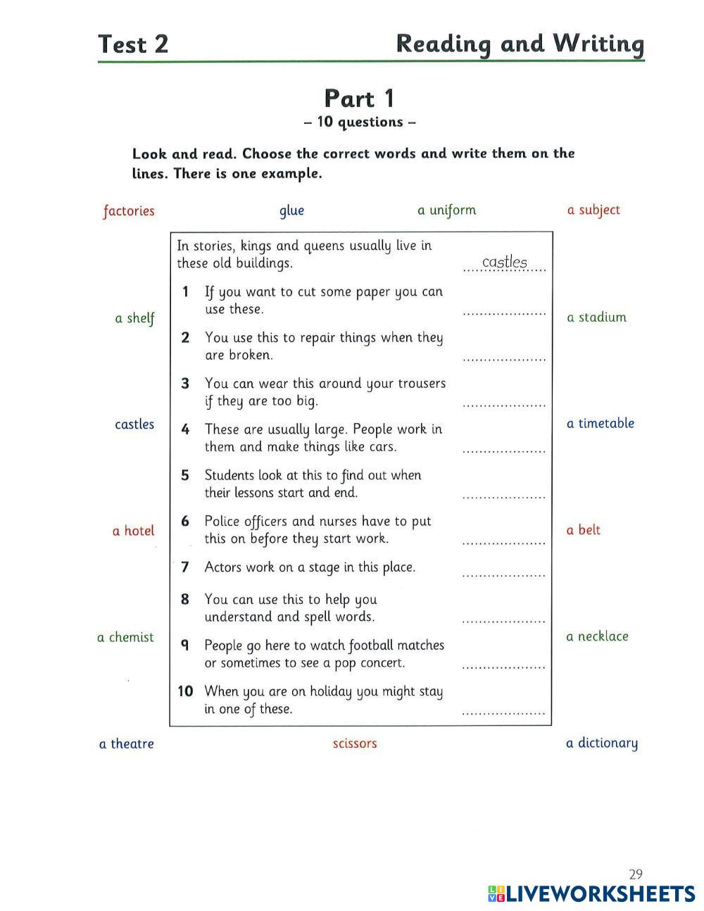 7674160 | FLYERS 4 TEST 2 READING FULL | bluepuppy