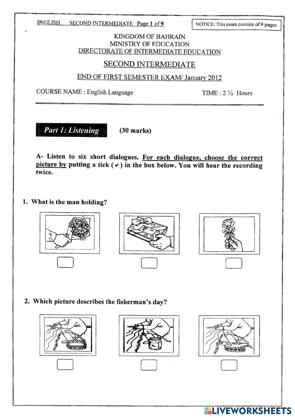 Listening Activity | Live Worksheets