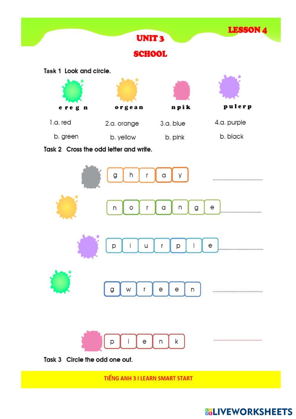 ISS GRADE 3 UNIT 3 LESSON 4 7676518 | Emma Nguyễn
