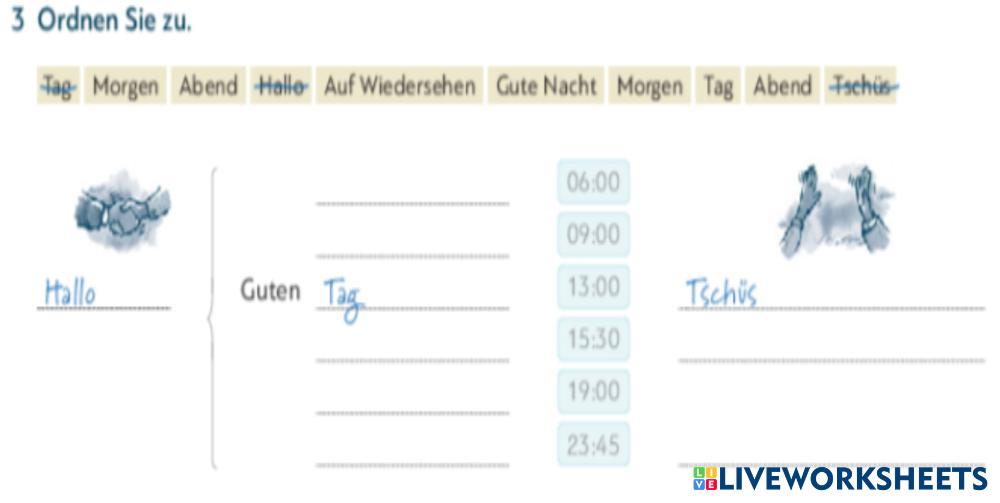 Guten... | Free Interactive Worksheets | 7676865
