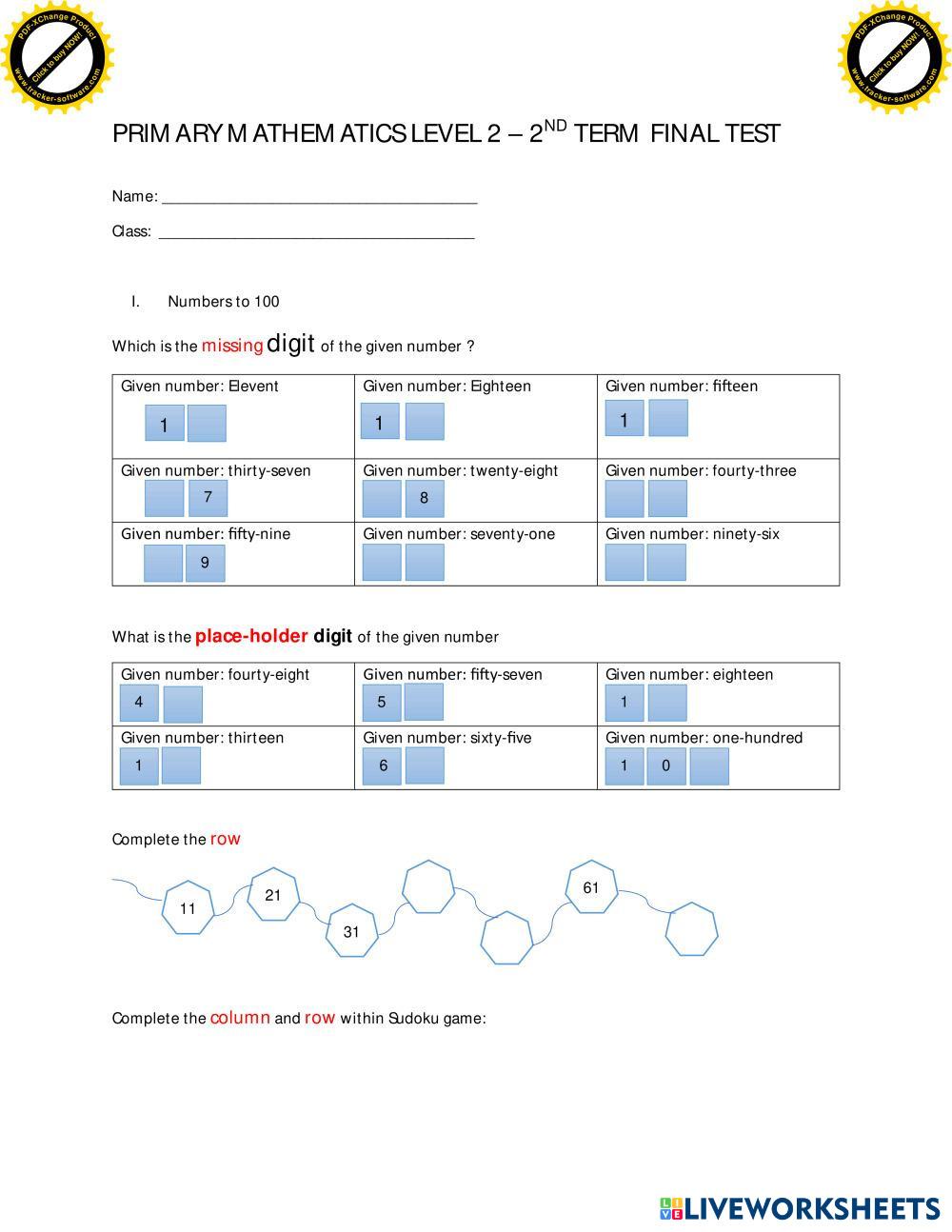 Cambridge Math … | Free Interactive Worksheets | 7680279