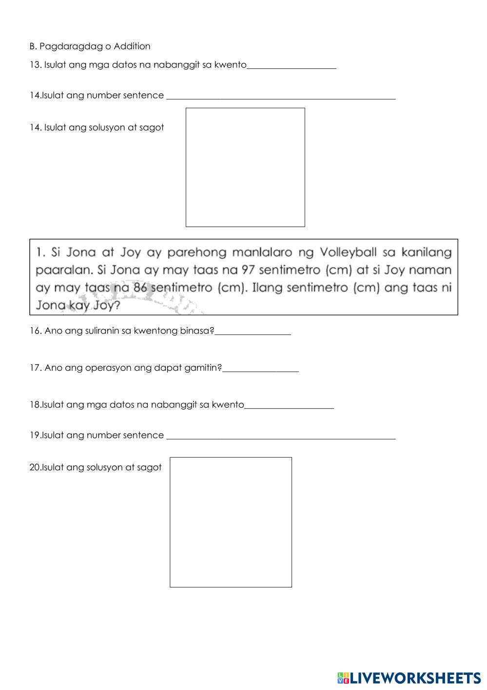 Q4 Math ST (2nd) | Free Interactive Worksheets | 7681358