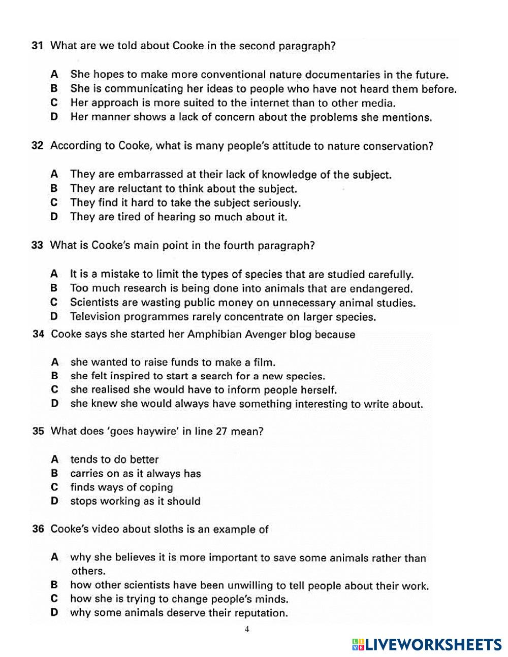 Foreign Teacher-S8-W37-Final Test | Live Worksheets