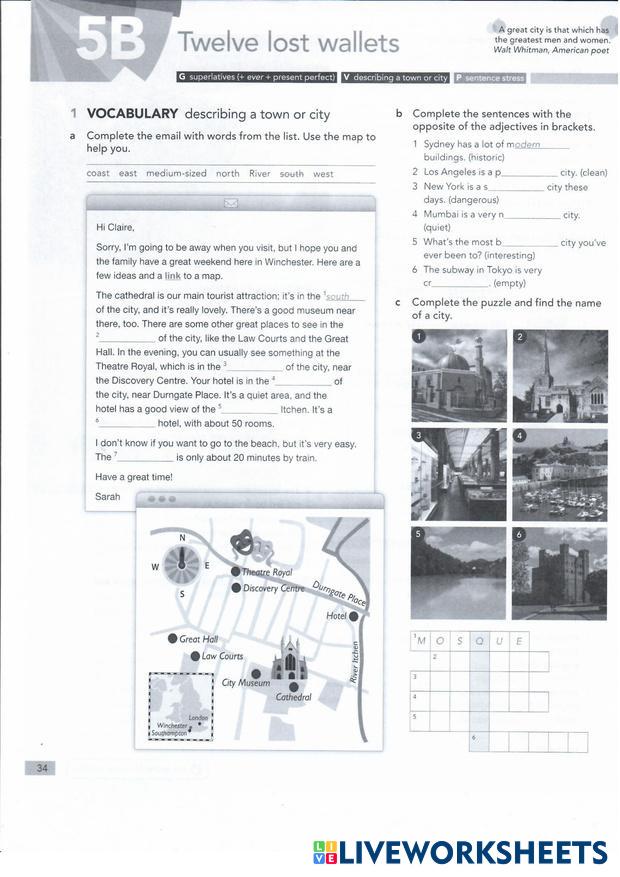 7685866 | Pre-Intermediate - Workbook 5B | Shukrane