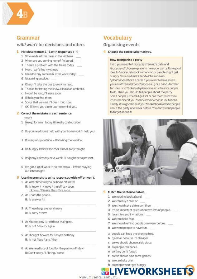 Roadmap A2+ 4B Workbook | Live Worksheets