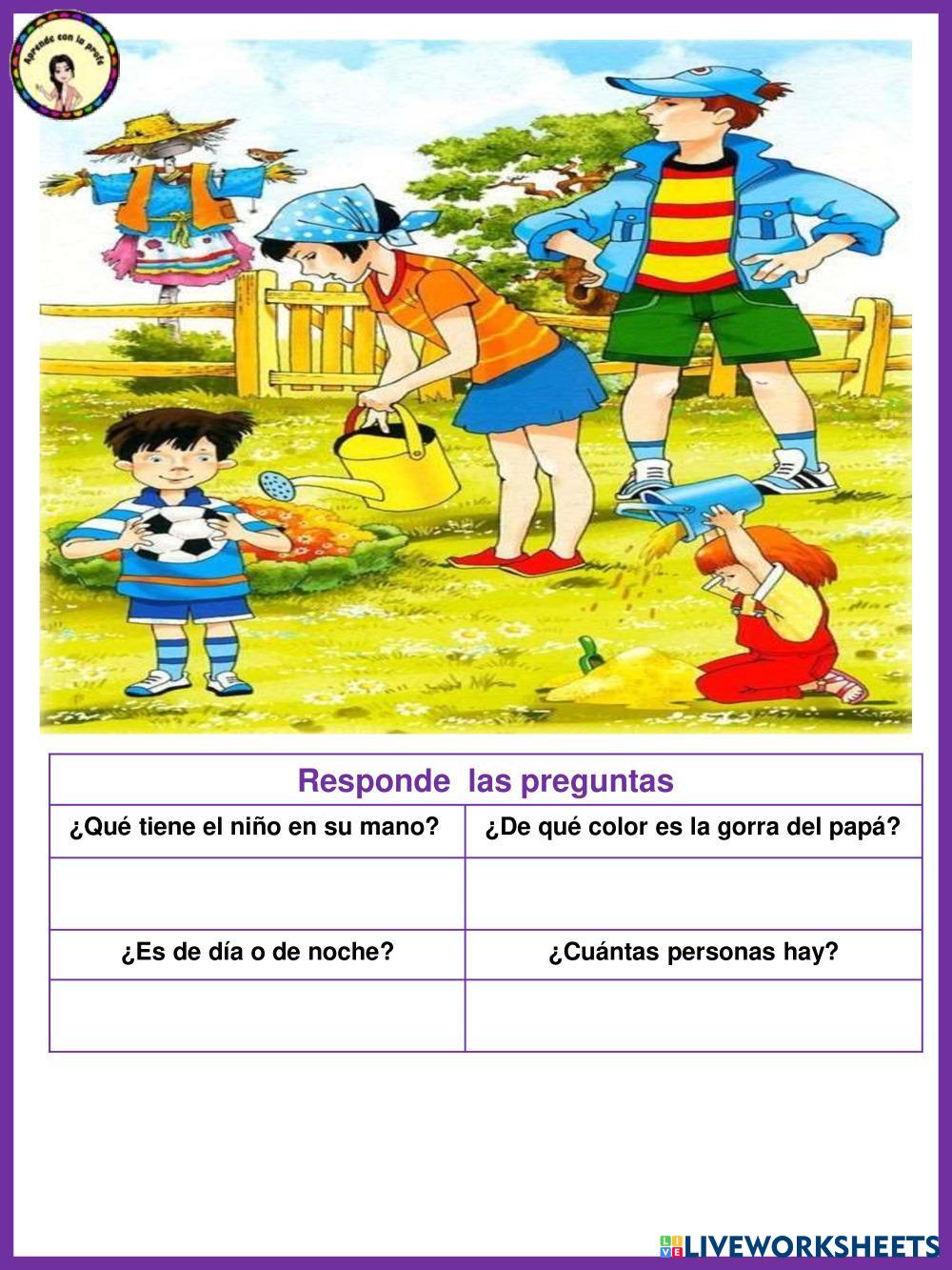 Comprensión lectora | Live Worksheets