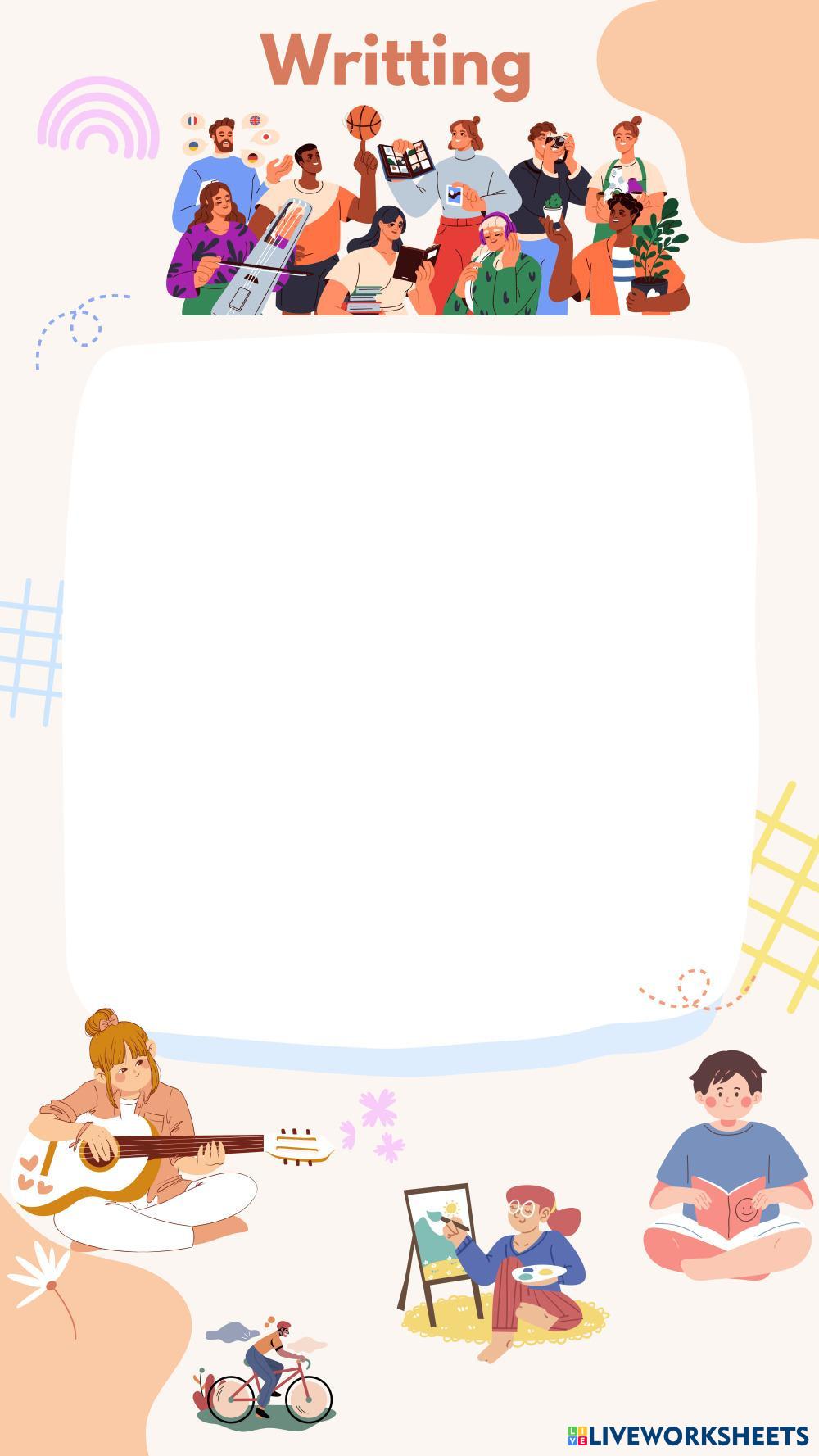 Writting | Live Worksheets