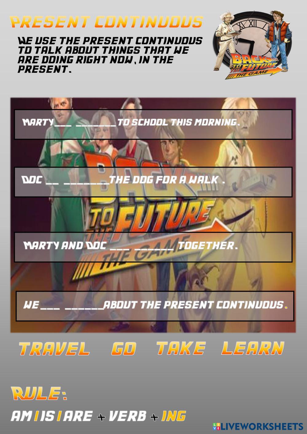 Present Continuous | Live Worksheets