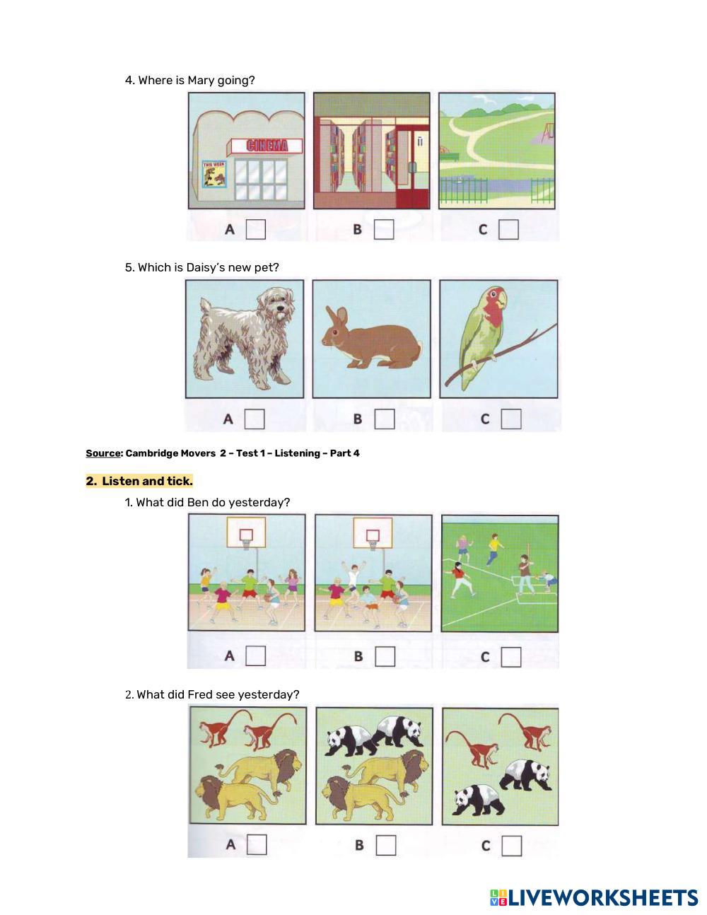 7688234 | LESSON 9 - MOVERS | Jennyngo1 | LiveWorksheets