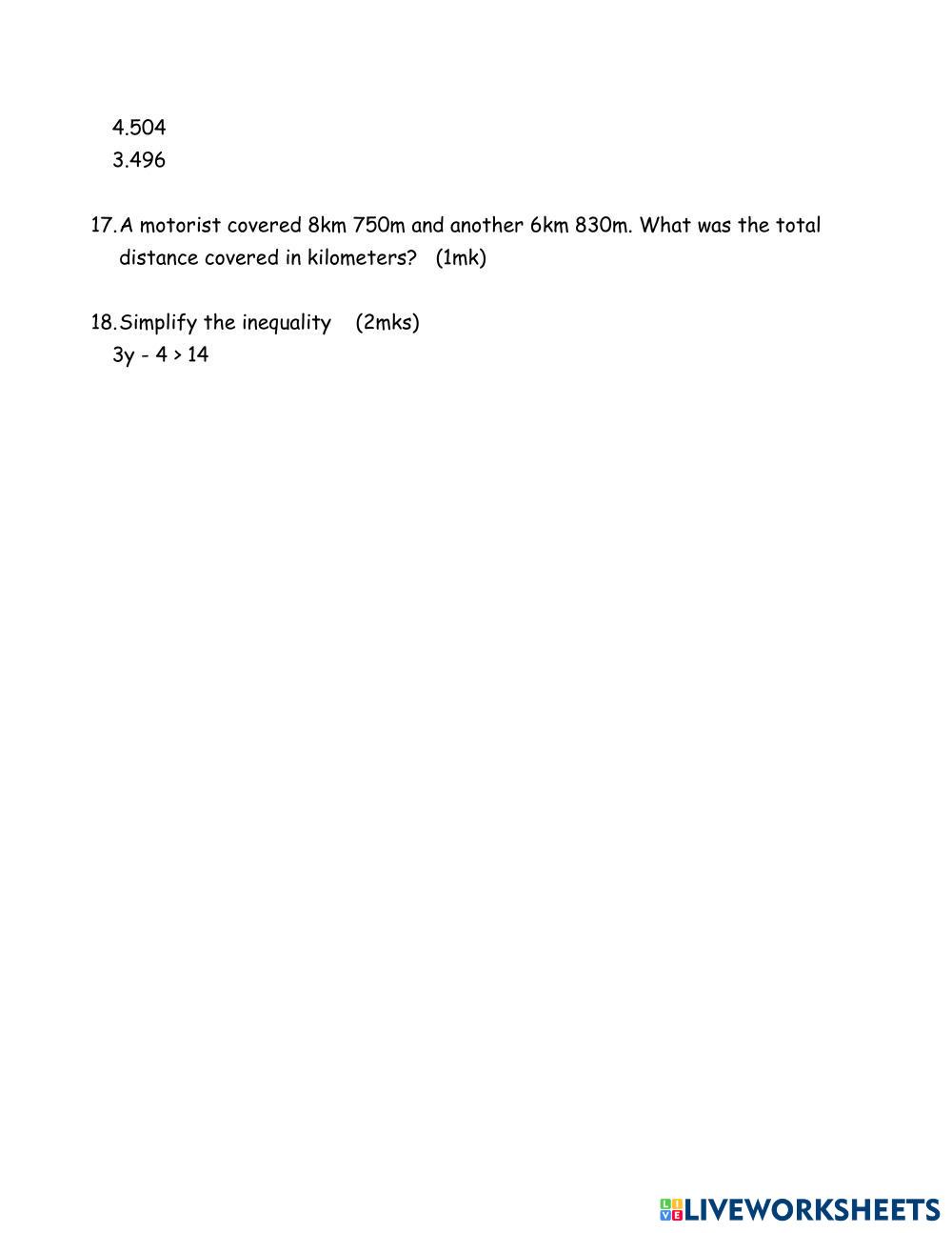 kelvin | Live Worksheets