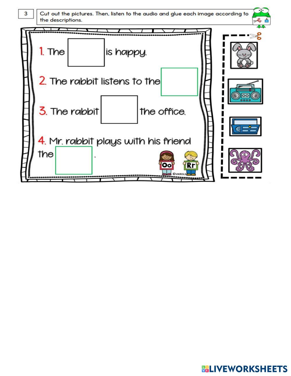 Letter o and r | Live Worksheets