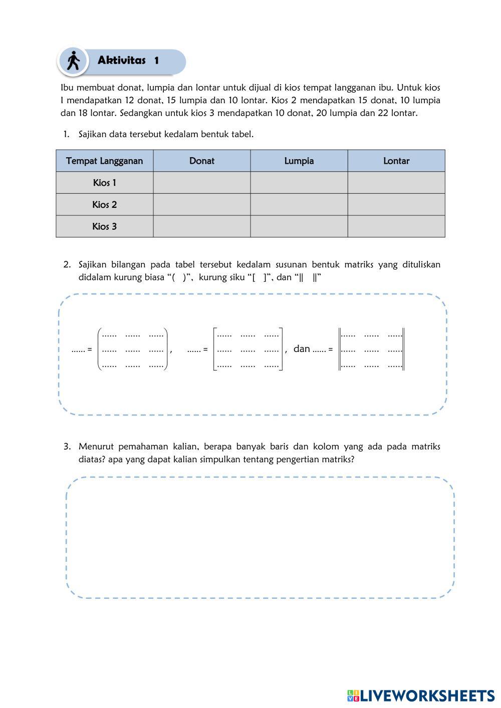 7695677 | LKPD Konsep Matriks Kelompok 1 | Rika Lestari