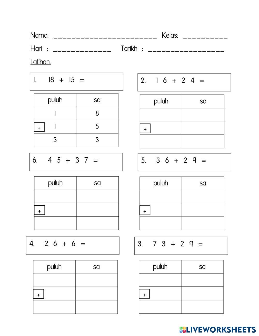 Cikgu Ija | Live Worksheets