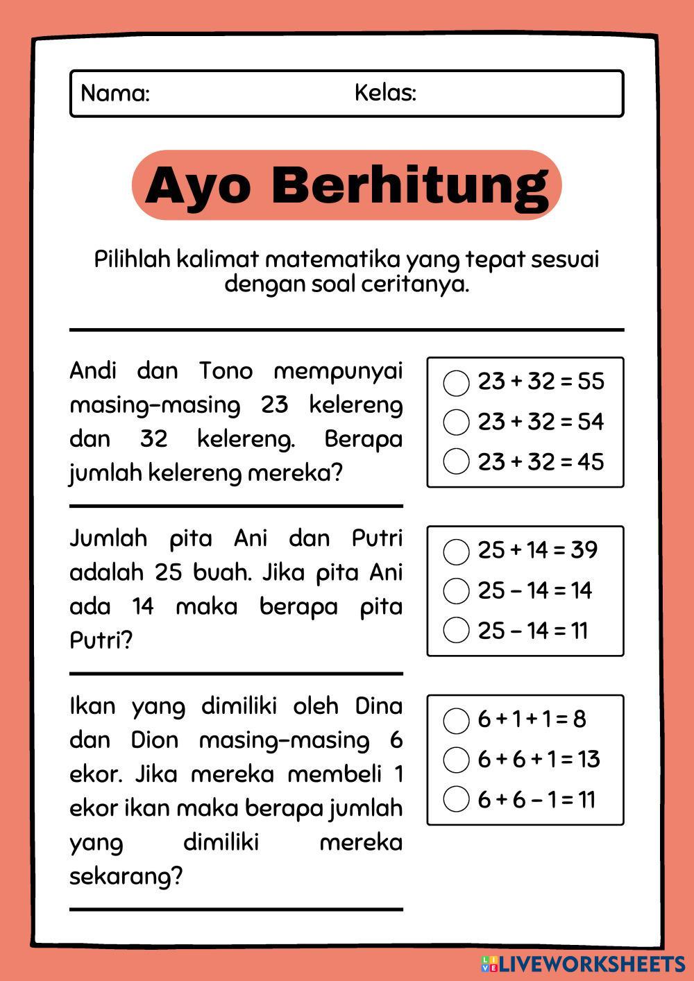 Mari berhitung! | chandra wahyuningtyas | Live