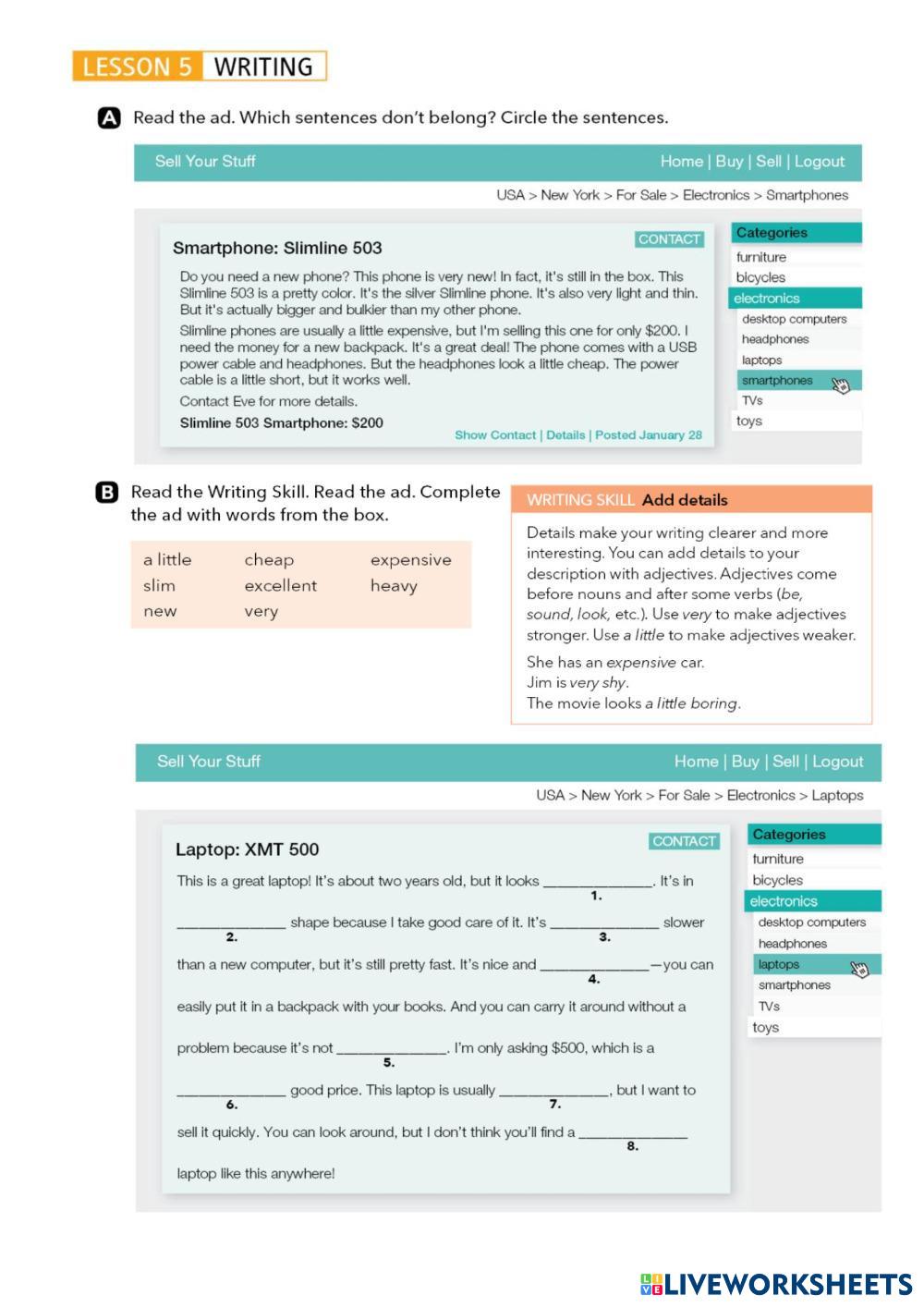 UNIT 4 LESSON 5 | Free Interactive Worksheets | 7699756