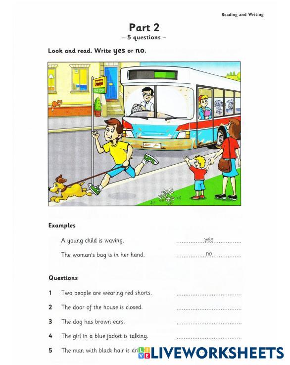 7701791 | Cambridge starter 1 test 1 reading part 2
