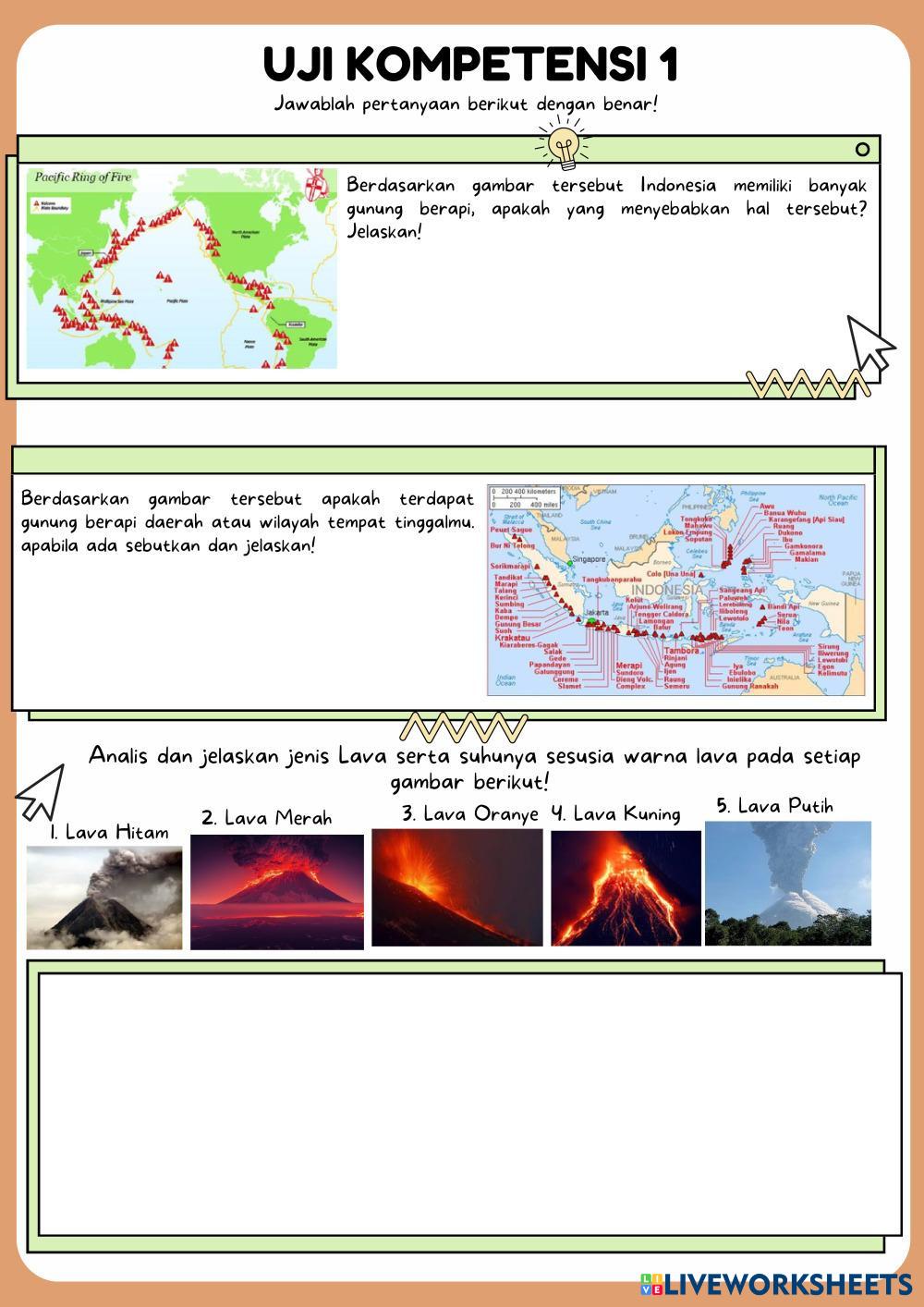 LKPD Subbab Gunung Berapi (Level 2) | Wulandari | Live