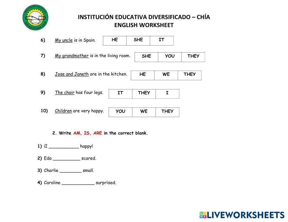 WORKSHEET N° 1 7704964 | Camila Merchán | Live