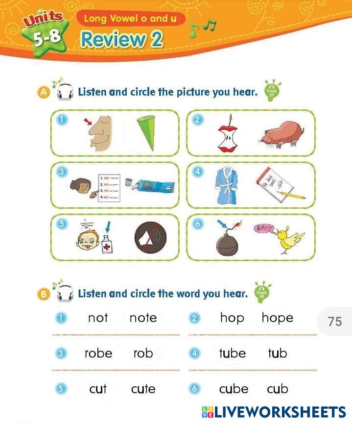 sounds great 3 review | Live Worksheets