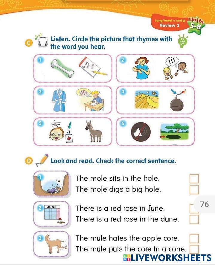 sounds great 3 review | Live Worksheets