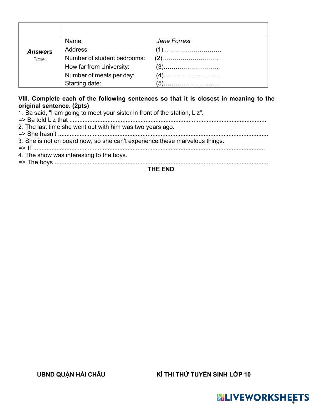 MOCK TEST - ENT… | Free Interactive Worksheets | 7705712