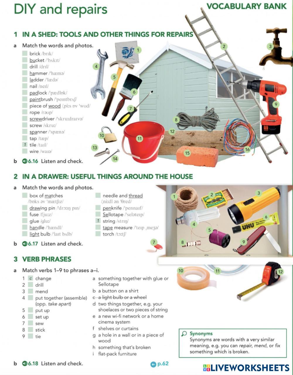 DIY | Live Worksheets