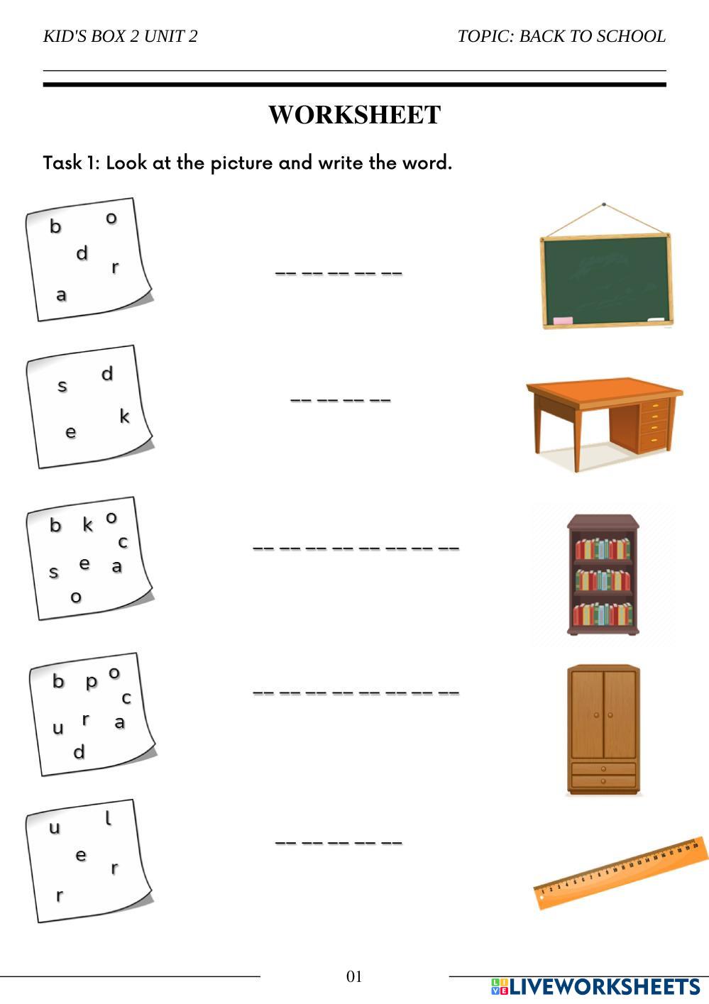 KID'S BOX 2 UNIT 2 day 1 | Live Worksheets