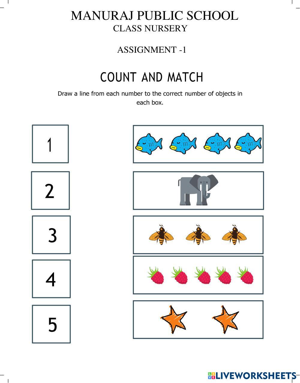 1-5 | Live Worksheets