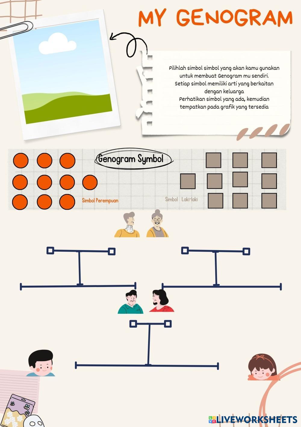 My Genogram | Free Interactive Worksheets | 7710839