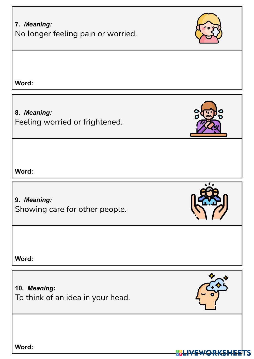 LC (Words) | Live Worksheets