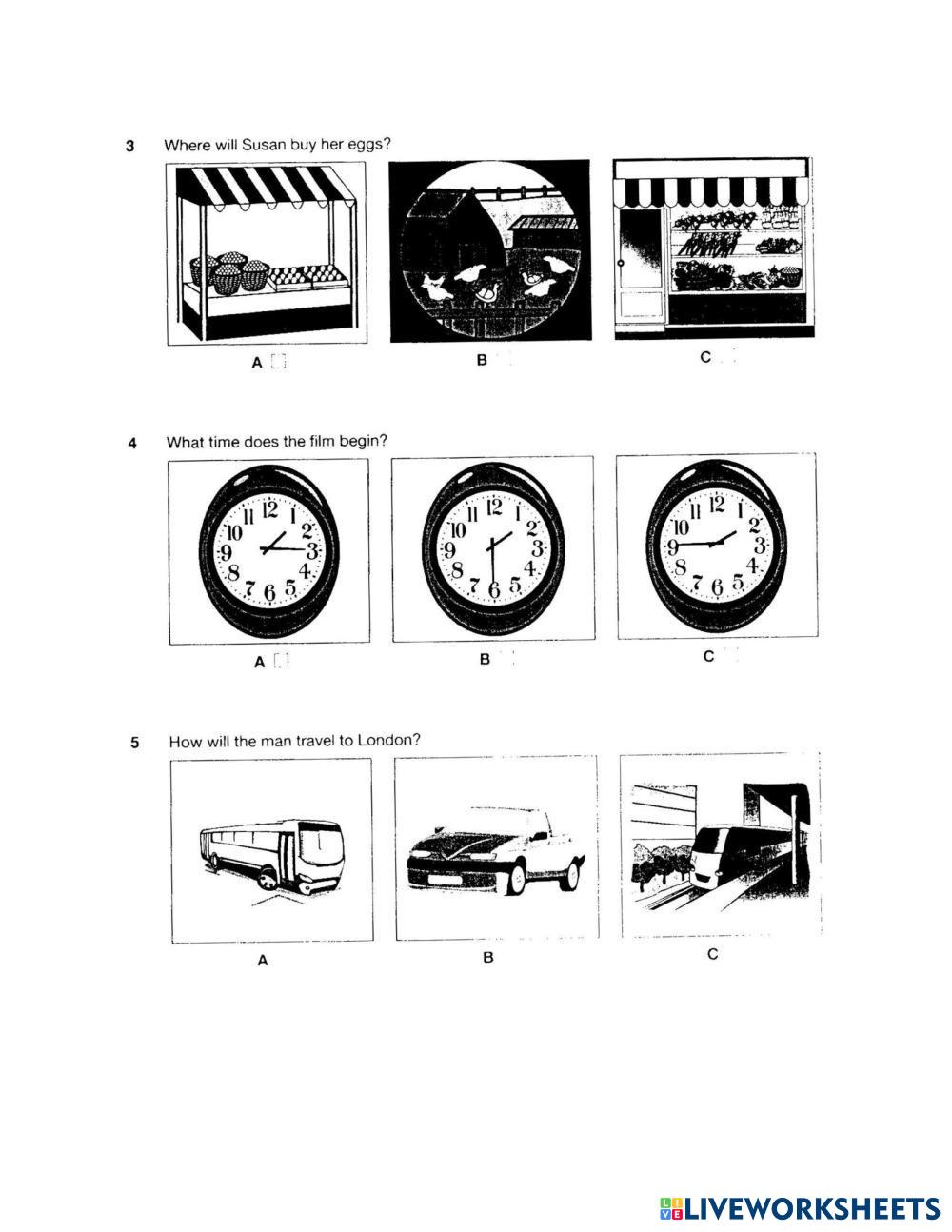 English Home - PRE E - LEADERS - KET 4 - T4 | Live Worksheets