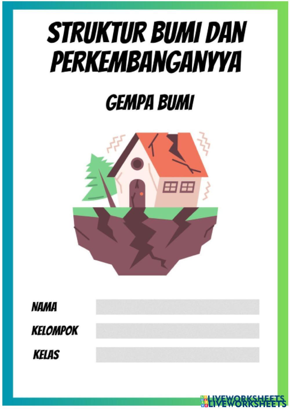 LKPD GEMPA BUMI | Live Worksheets
