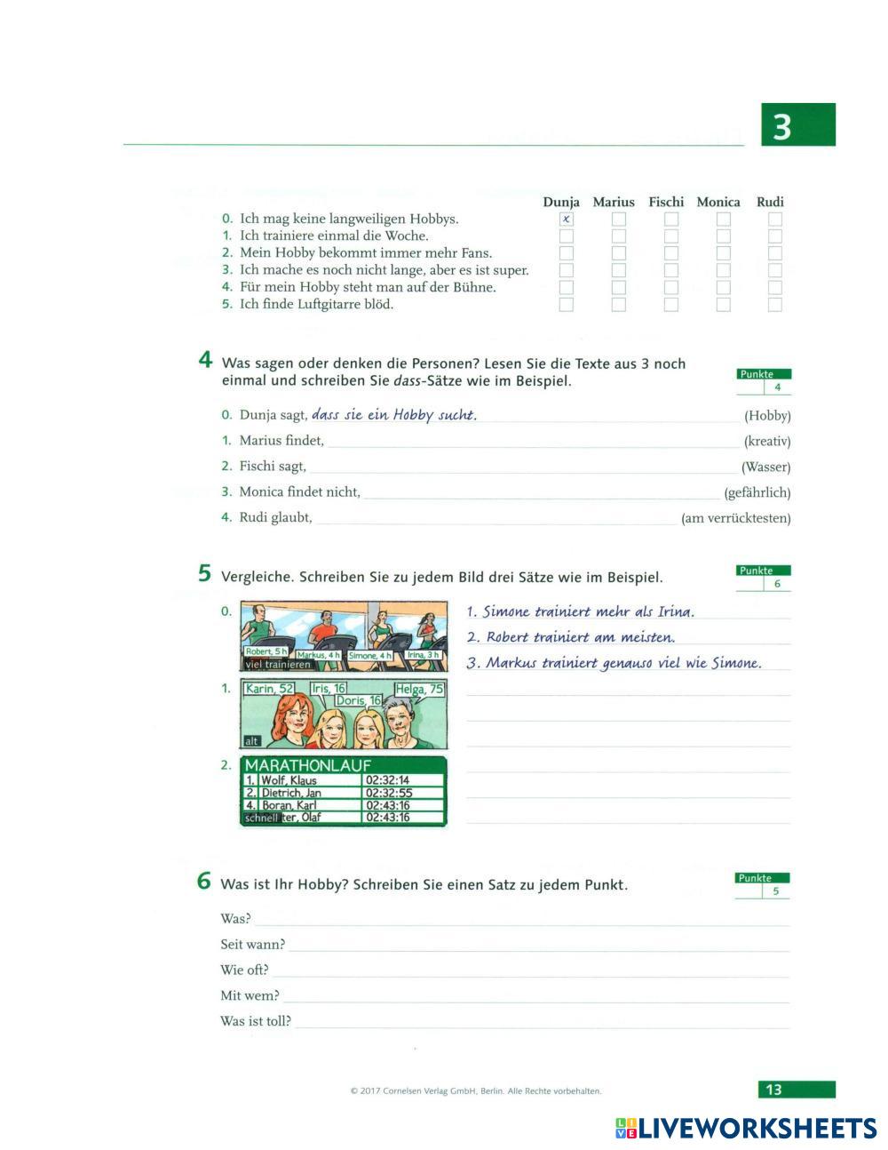 Test Panorama A2 Lektion 3 | Live Worksheets