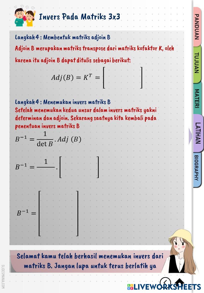 LKPD Invers Mat… | Free Interactive Worksheets | 7716217