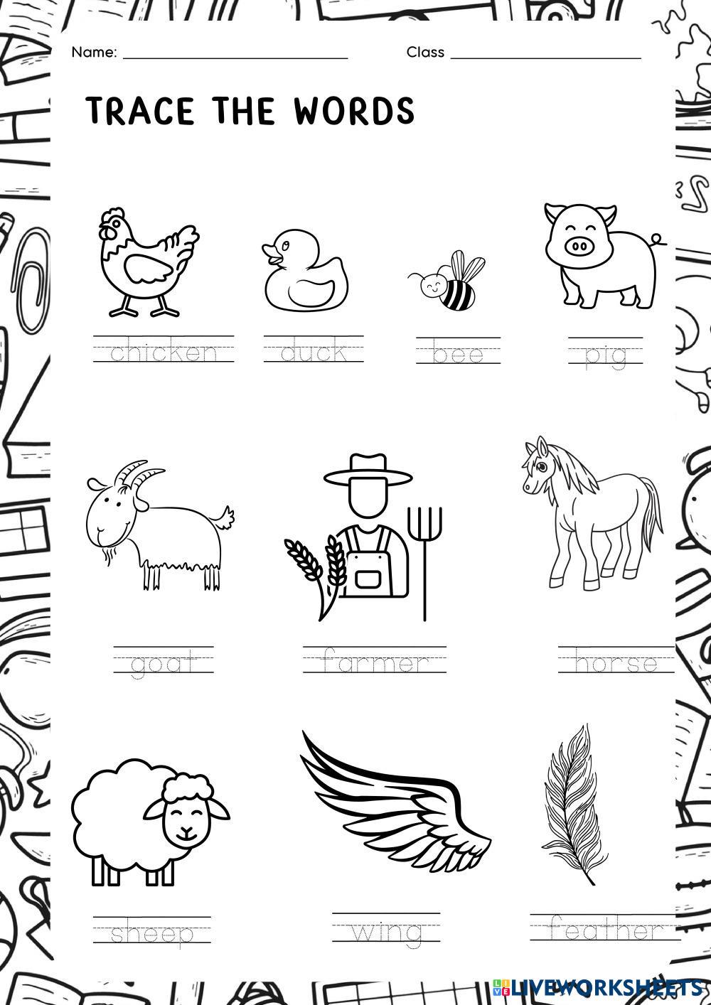 Farm animals | Free Interactive Worksheets | 7717052