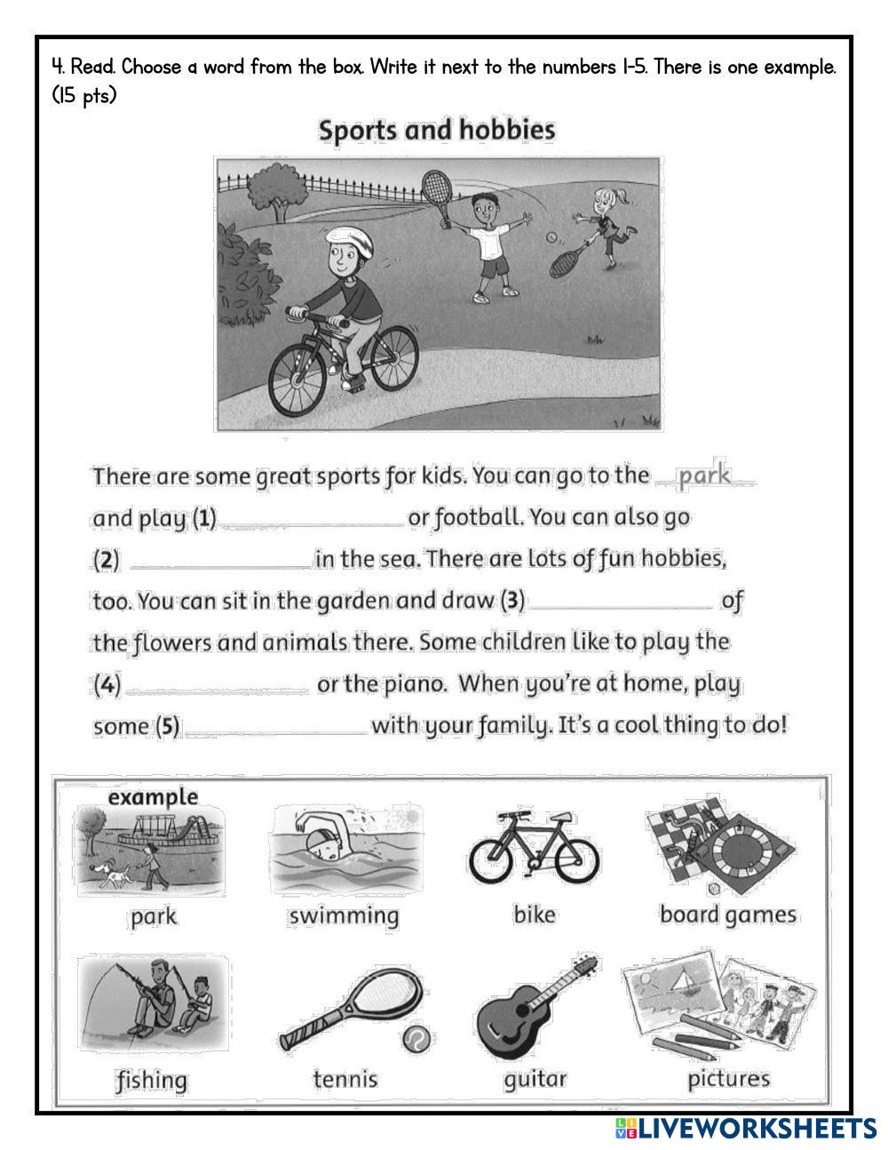 English Quiz 2nd grade | Live Worksheets